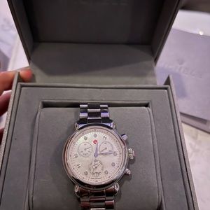 Accessories | Michele Deco Watch Round With Diamonds | Poshmark